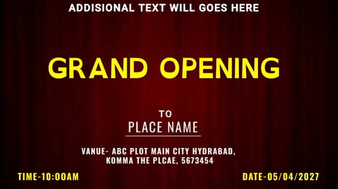 Grand opening Template | PosterMyWall