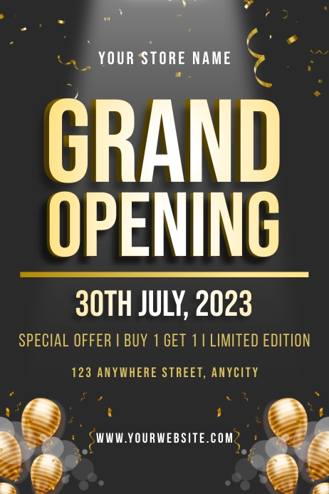 Grand Opening Template | PosterMyWall