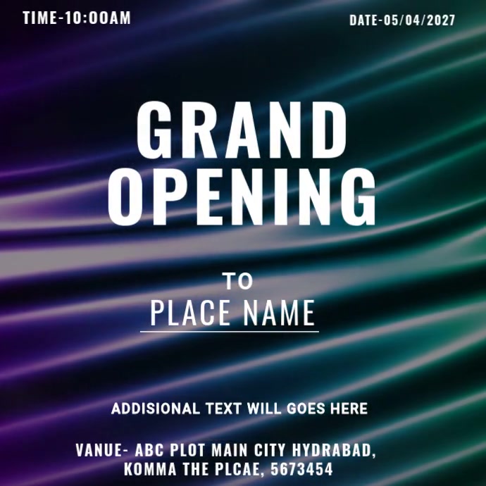 Grand opening Template | PosterMyWall