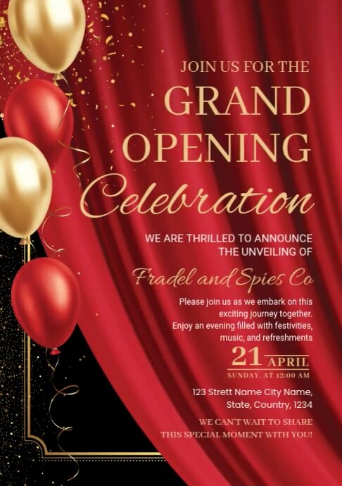 Copy of Grand Opening | PosterMyWall