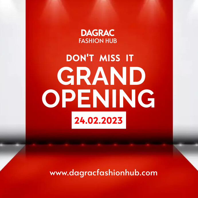 Plantilla de Grand opening design template | PosterMyWall