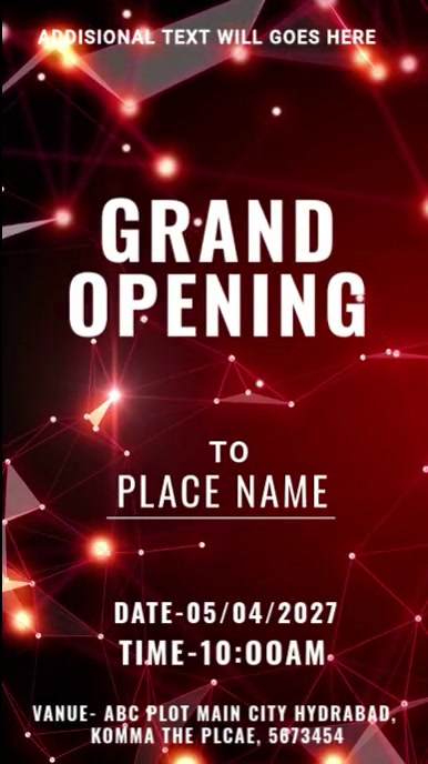 Copy of Grand opening | PosterMyWall