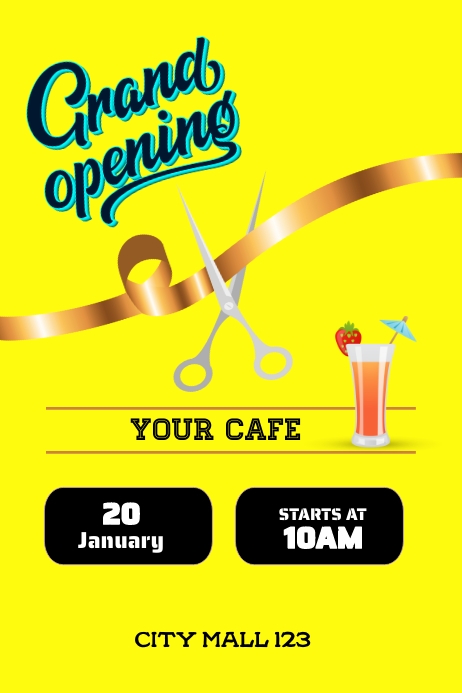 Grand Opening Template | PosterMyWall
