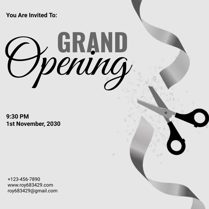 Grand opening Template | PosterMyWall