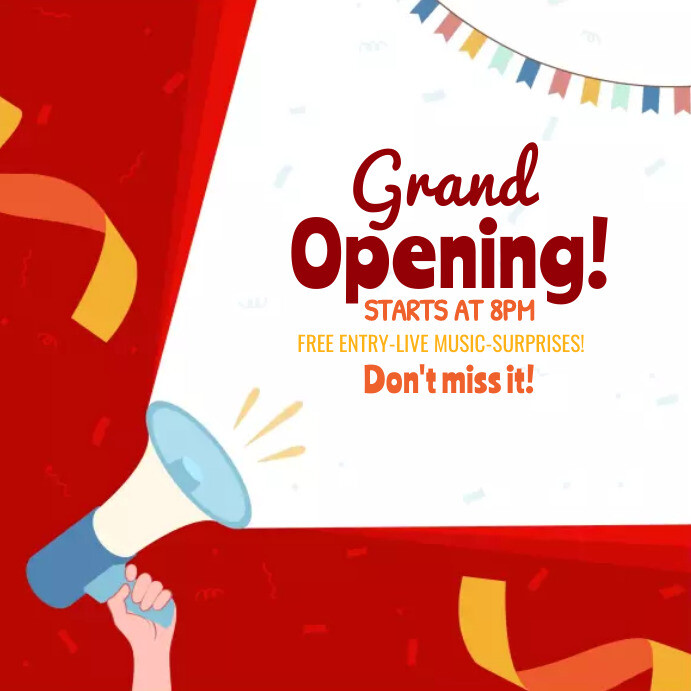 Grand Opening Templat | PosterMyWall