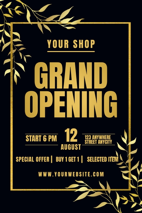 Grand Opening Template | PosterMyWall