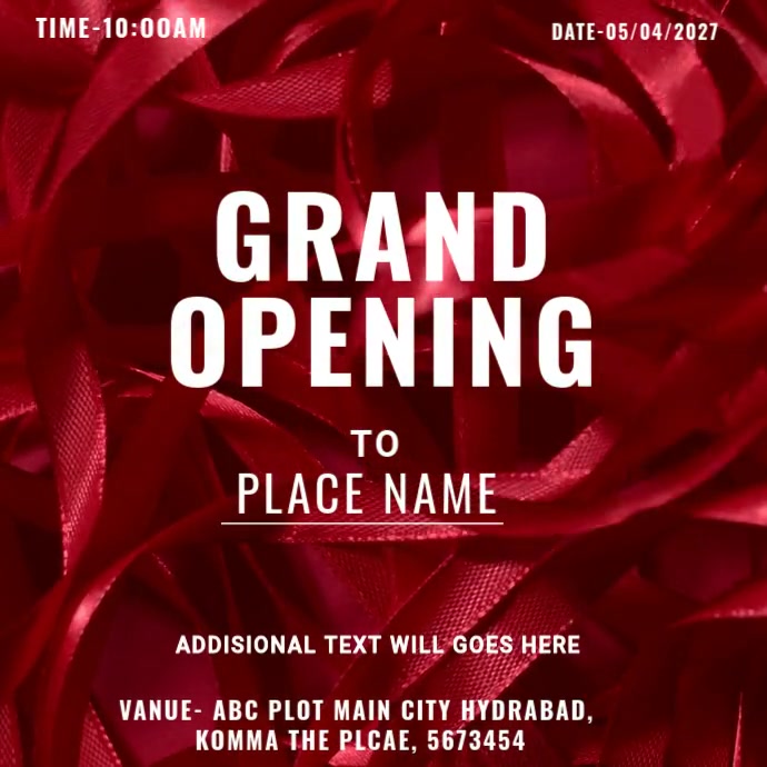 Copy of Grand opening | PosterMyWall