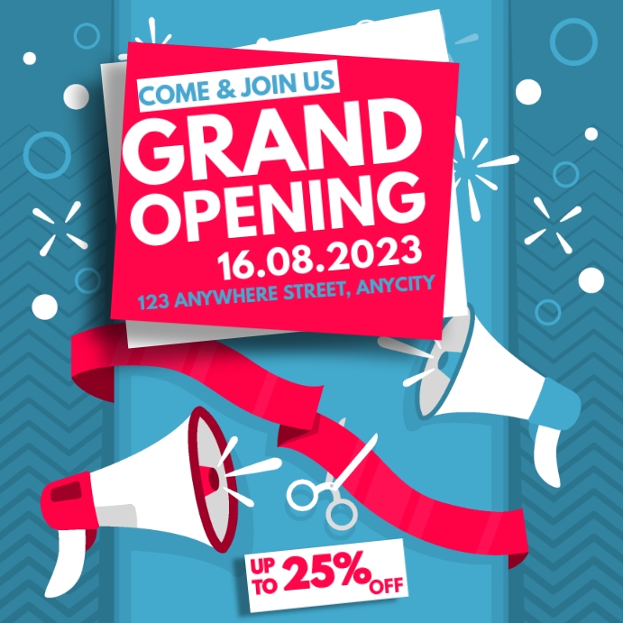 Grand Opening Template | PosterMyWall