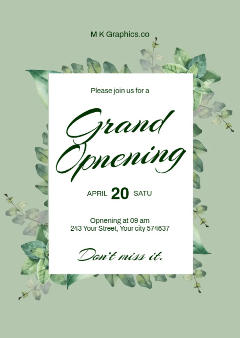 Grand opening Template | PosterMyWall