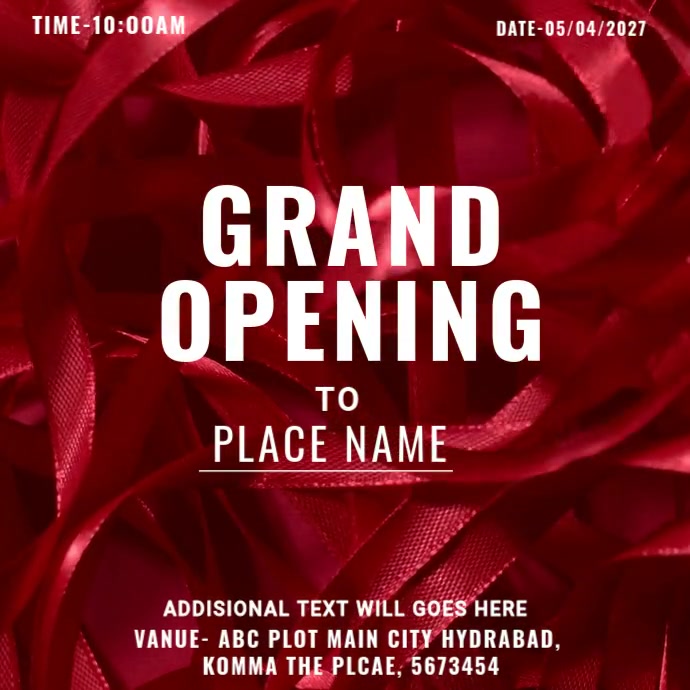 Grand opening Templat | PosterMyWall