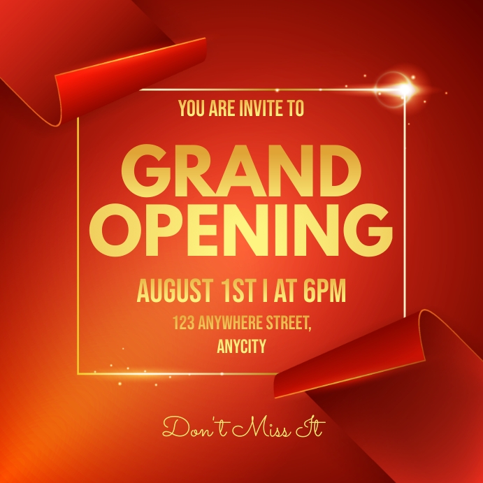 Grand Opening Template | PosterMyWall