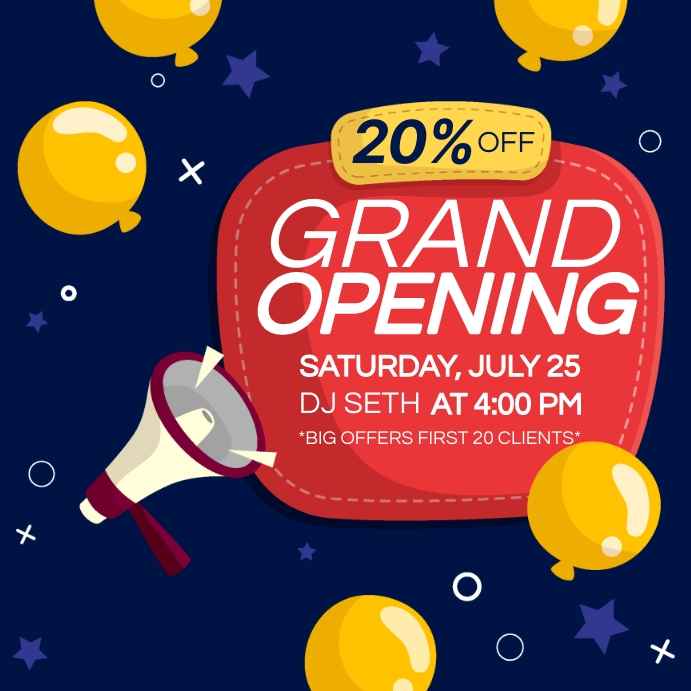 GRAND OPENING Template | PosterMyWall