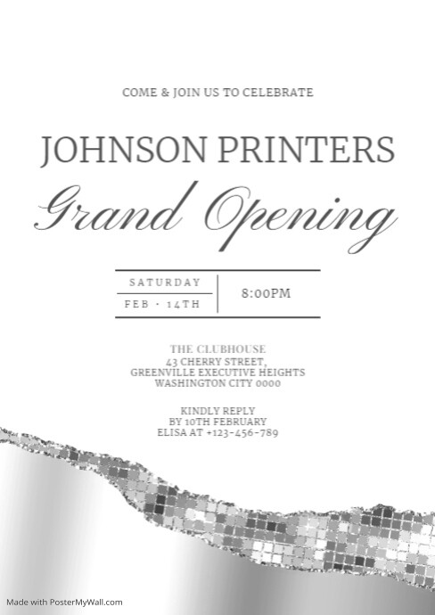 Grand Opening Template | PosterMyWall