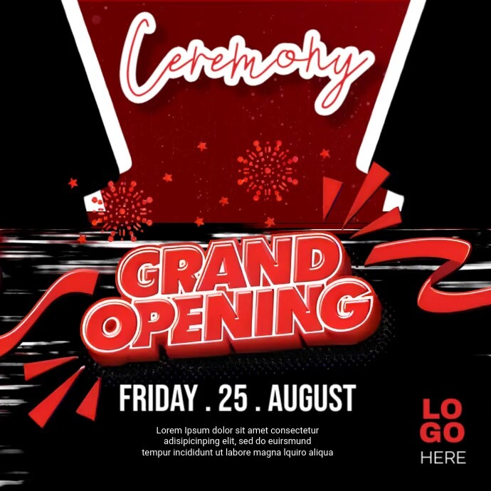 Copy of grand opening | PosterMyWall