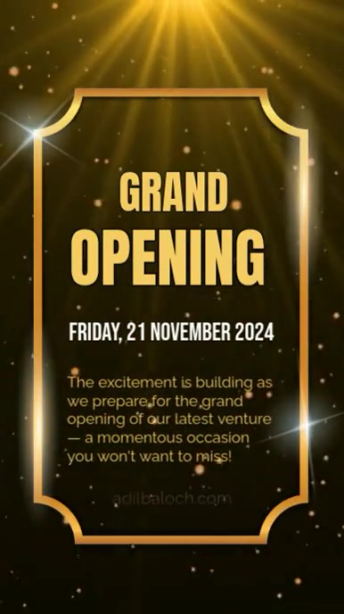 Copy of Grand opening | PosterMyWall