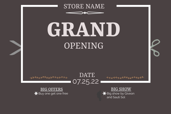 Grand opening Template | PosterMyWall