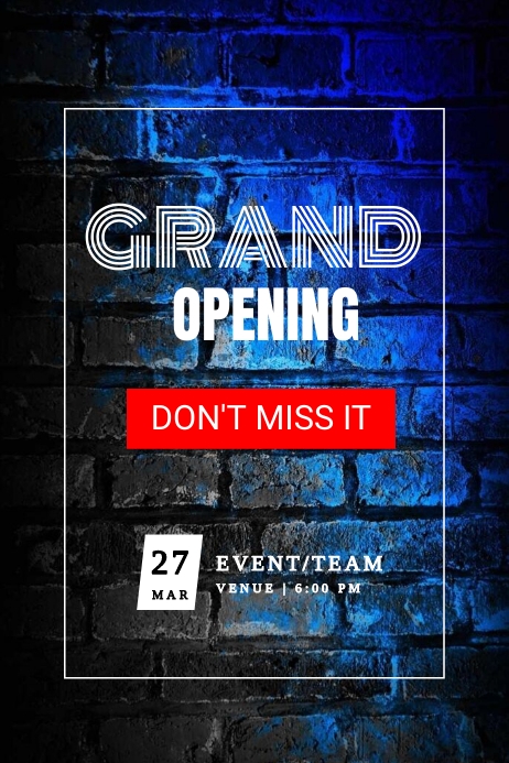GRAND OPENING Template | PosterMyWall