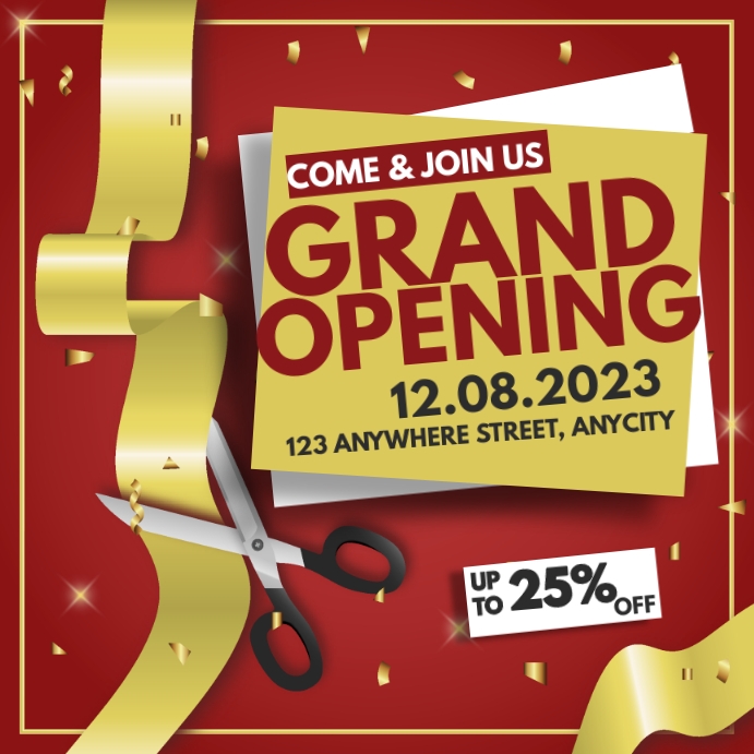 Grand Opening Template | PosterMyWall