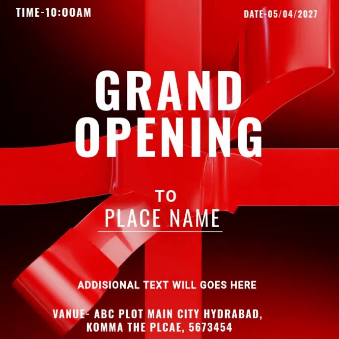 Modèle Grand opening | PosterMyWall