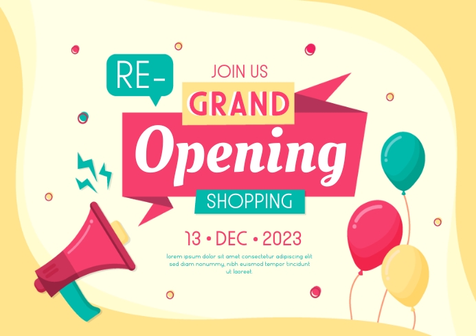 Grand Opening Template | PosterMyWall
