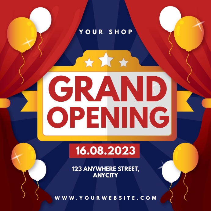 Grand Opening Template | PosterMyWall