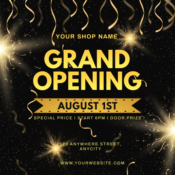 Grand Opening Template | PosterMyWall