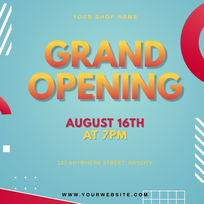 Grand Opening Template | PosterMyWall