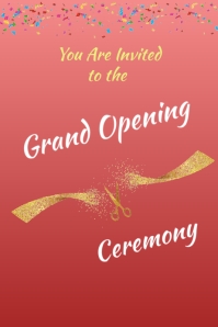 grand opening ceremony Template | PosterMyWall