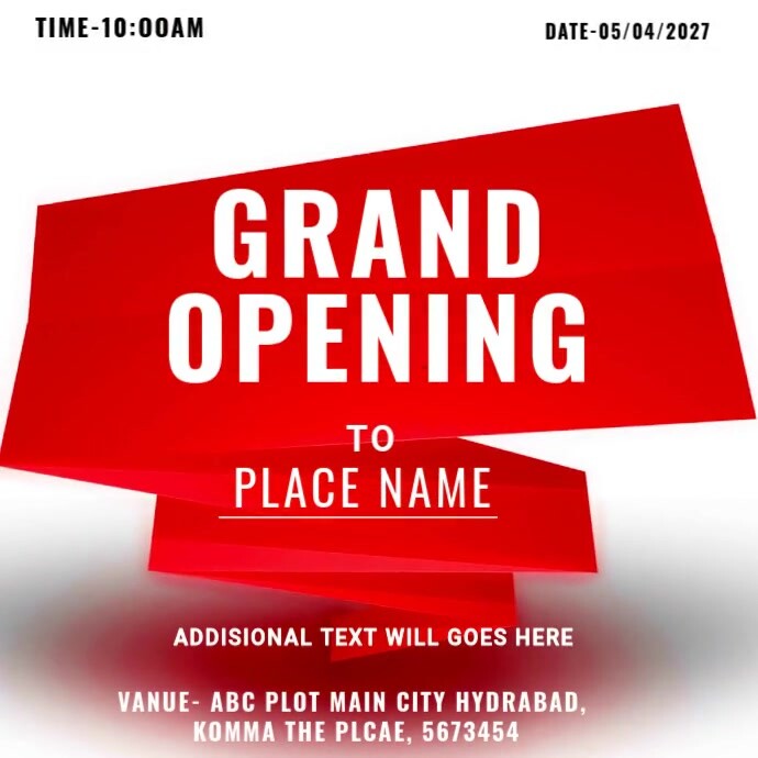 Grand opening Template | PosterMyWall