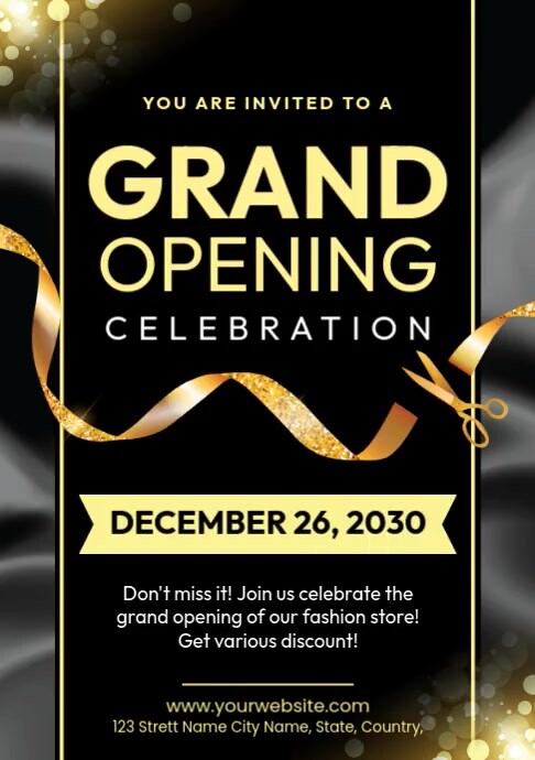 Copy of grand opening | PosterMyWall