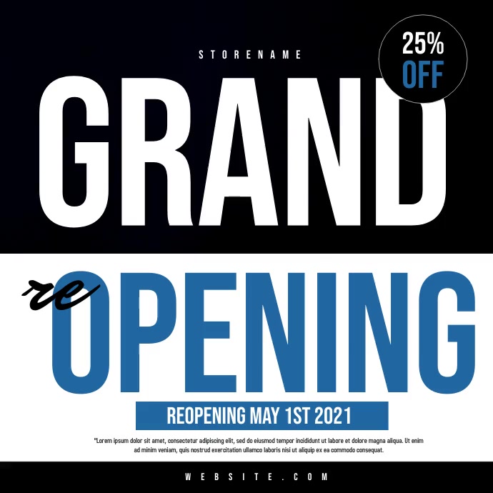 Grand Opening Template | PosterMyWall