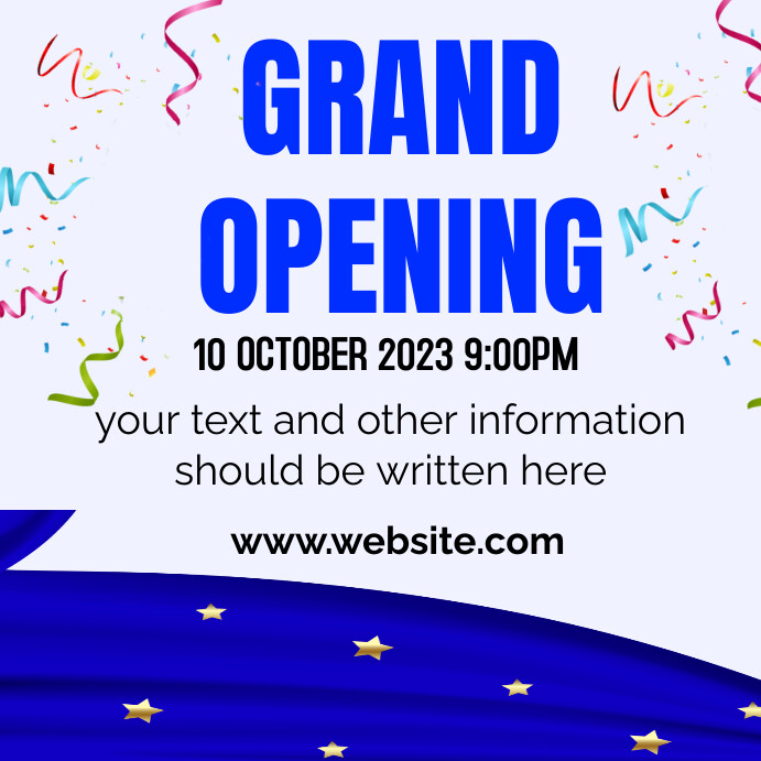 Grand opening design template flyer | PosterMyWall
