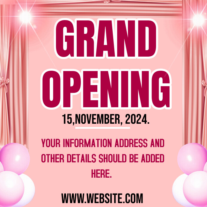 Copy of Grand opening design template flyer | PosterMyWall