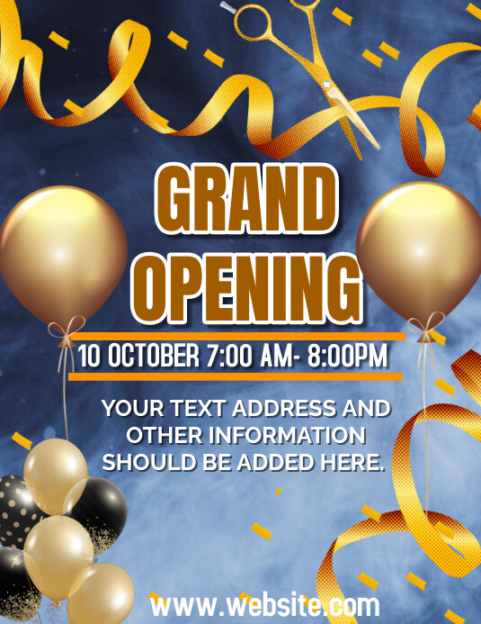 Copy of Grand opening design template flyer | PosterMyWall