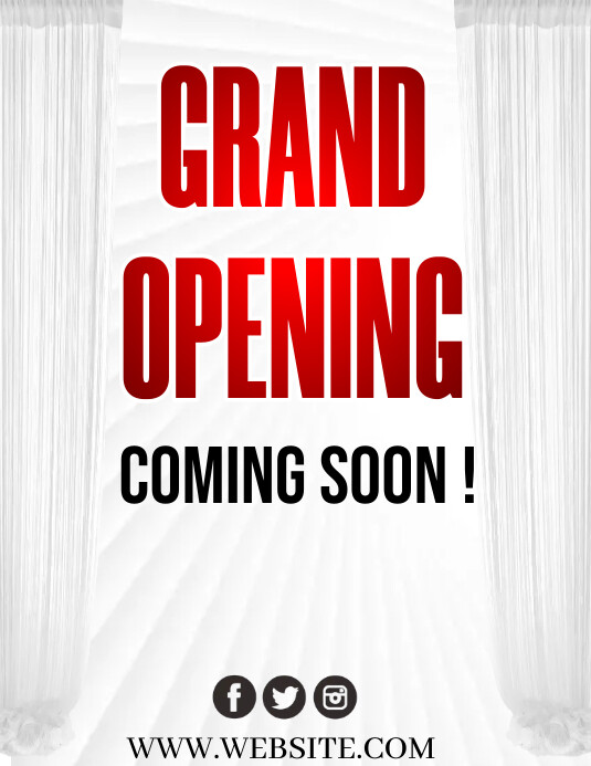 Grand opening design template flyer | PosterMyWall