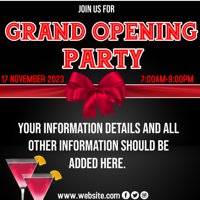 Grand opening design template flyer | PosterMyWall