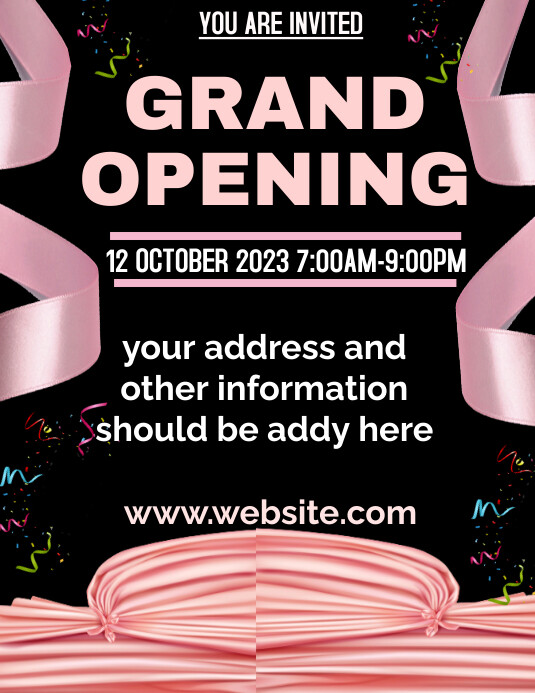 Grand opening design template flyer | PosterMyWall