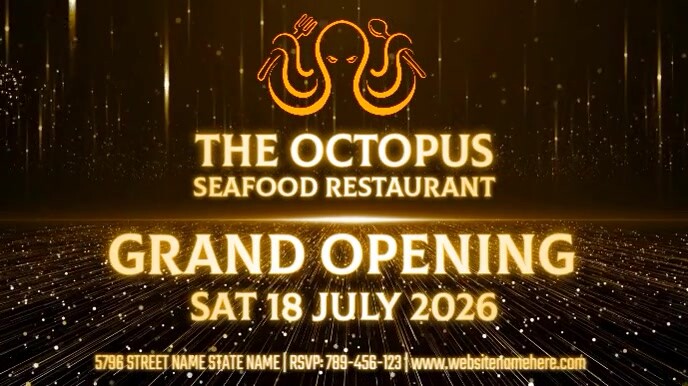 Copy of Grand opening display video | PosterMyWall