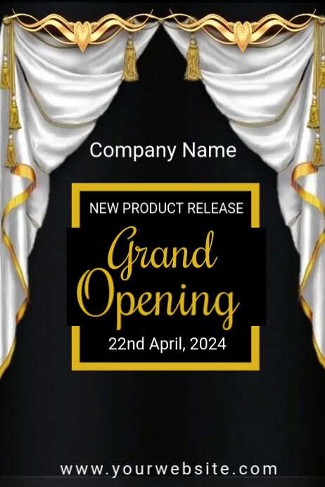 Grand opening event ceremony flyer template | PosterMyWall