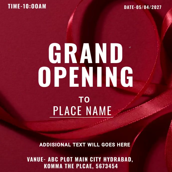 Grand opening flyer Template | PosterMyWall