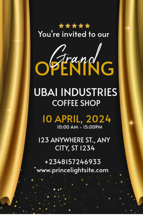 Grand opening flyer design template | PosterMyWall