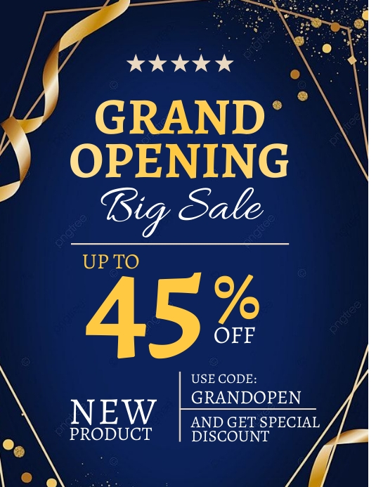 Modèle Grand opening flyer template | PosterMyWall