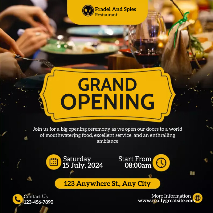 Modèle Grand Opening Instagram Post | PosterMyWall