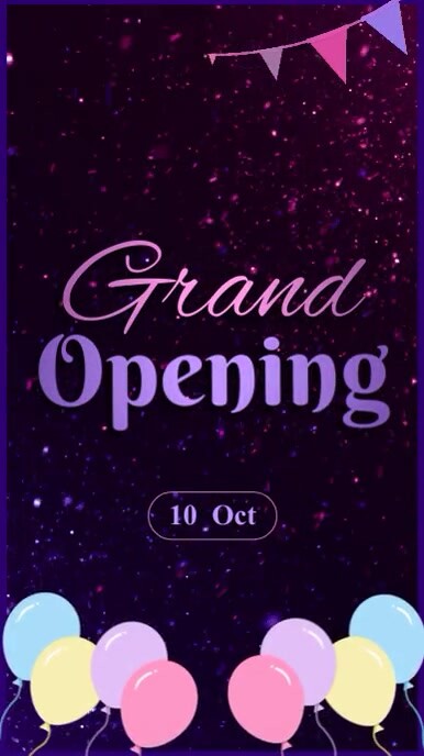 grand opening instagram story Template | PosterMyWall