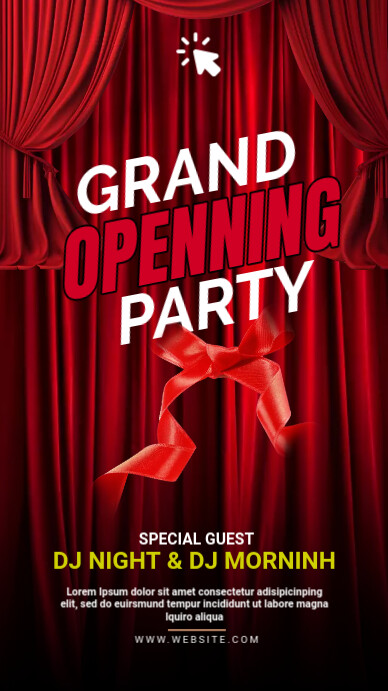 Grand Opening Instagram Story Template | PosterMyWall