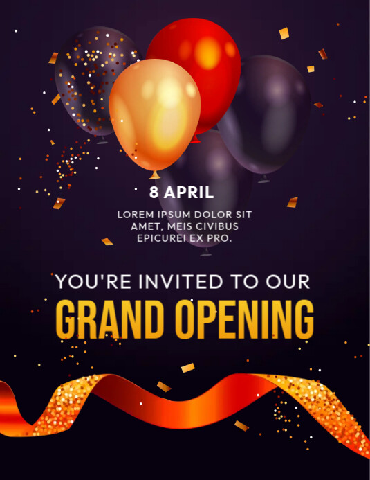 Grand Opening Invitation Design Ads Templat | PosterMyWall