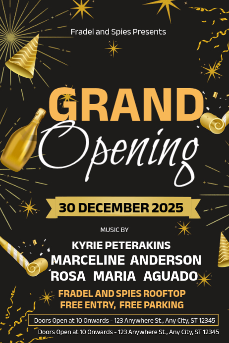 Grand Opening New Business Template | PosterMyWall