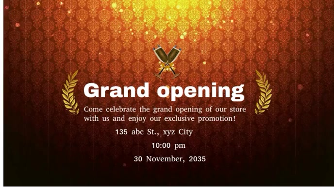 Grand opening online greating cards Template | PosterMyWall