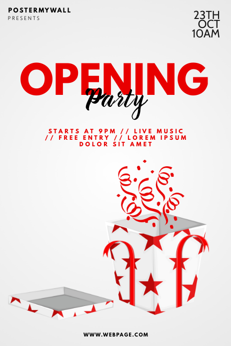 grand opening party Flyer template | PosterMyWall