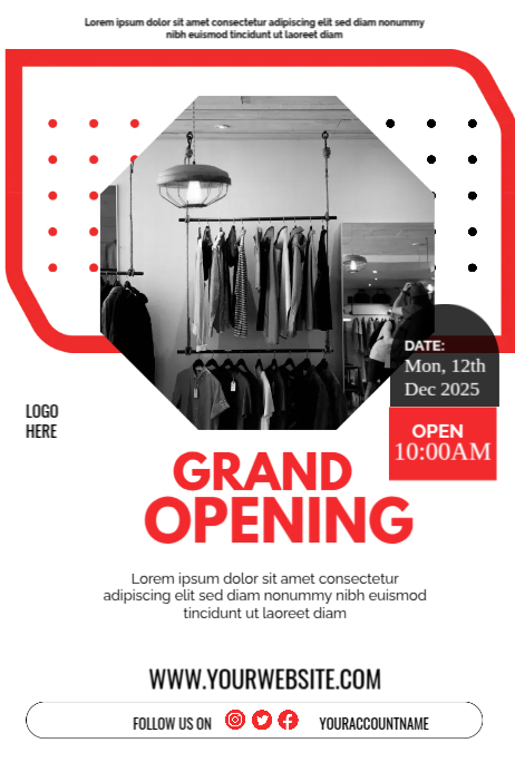 Copy of Grand Opening Poster Ads | PosterMyWall